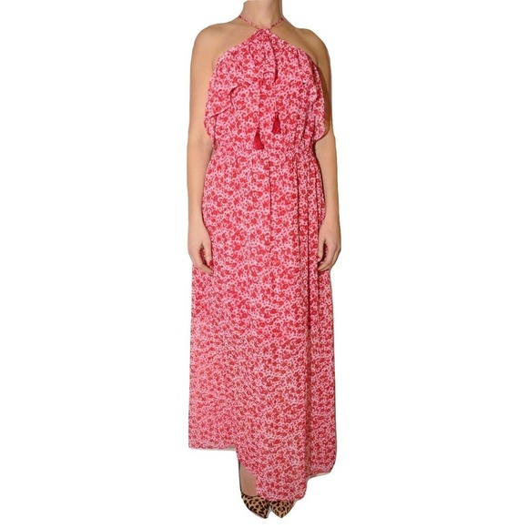 Michael Kors | Dresses | Michael Kors Offtheshoulder Floral Print Maxi ...